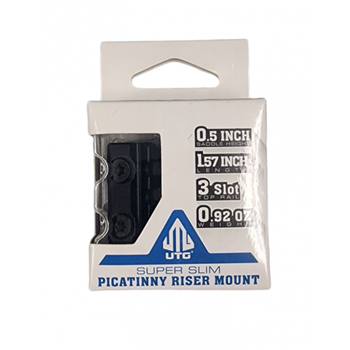 Leapers UTG 3 Slot Riser Mount .5" inch Height 1.57" Length