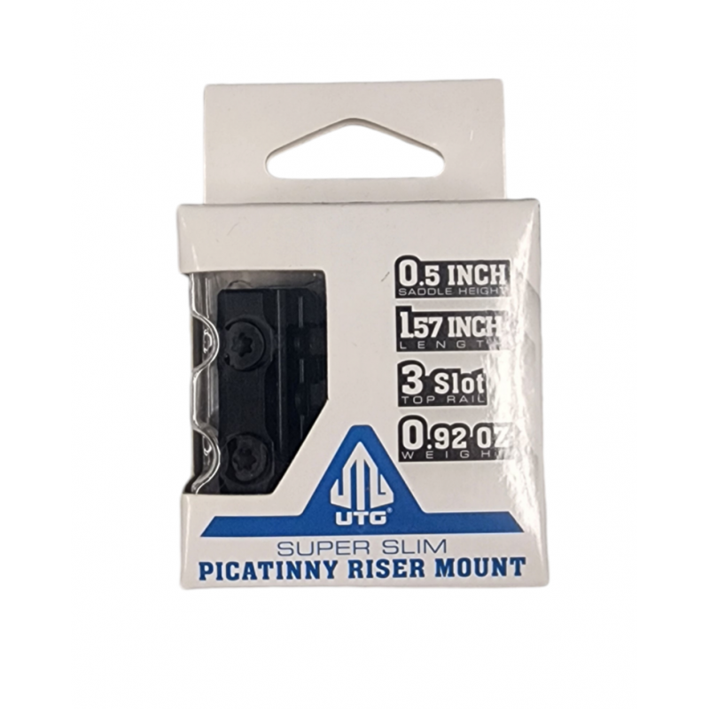 Leapers UTG 3 Slot Riser Mount .5" inch Height 1.57" Length