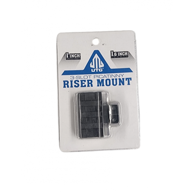 Leapers UTG 3 Slot Riser Mount 1.0" inch Height 1.6" Length